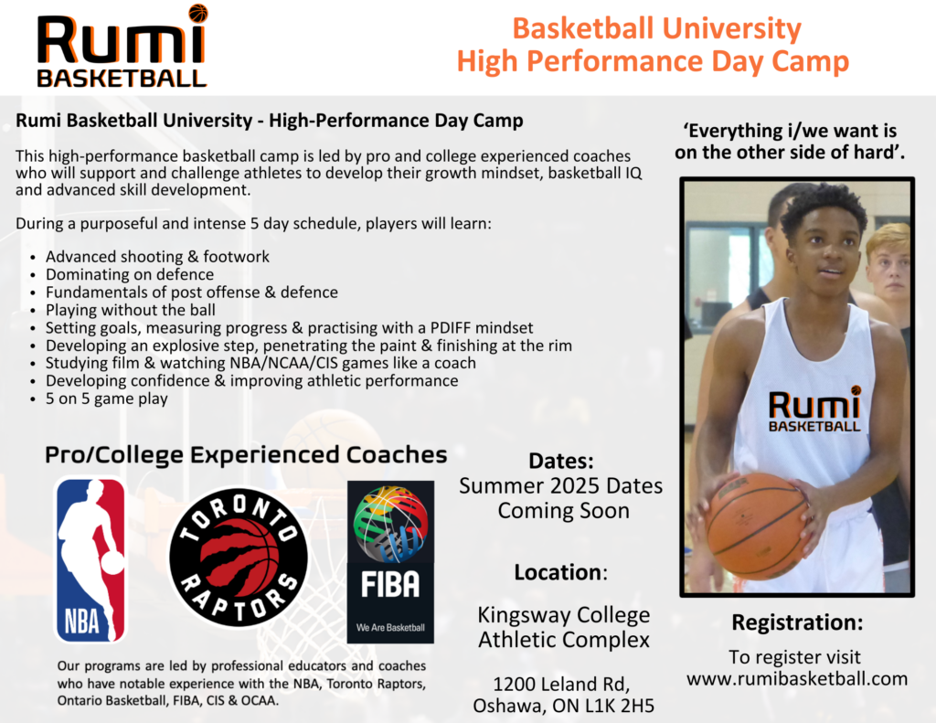 Basketball Camps in Oshawa/Whitby for Rep Teams & High Performance Training